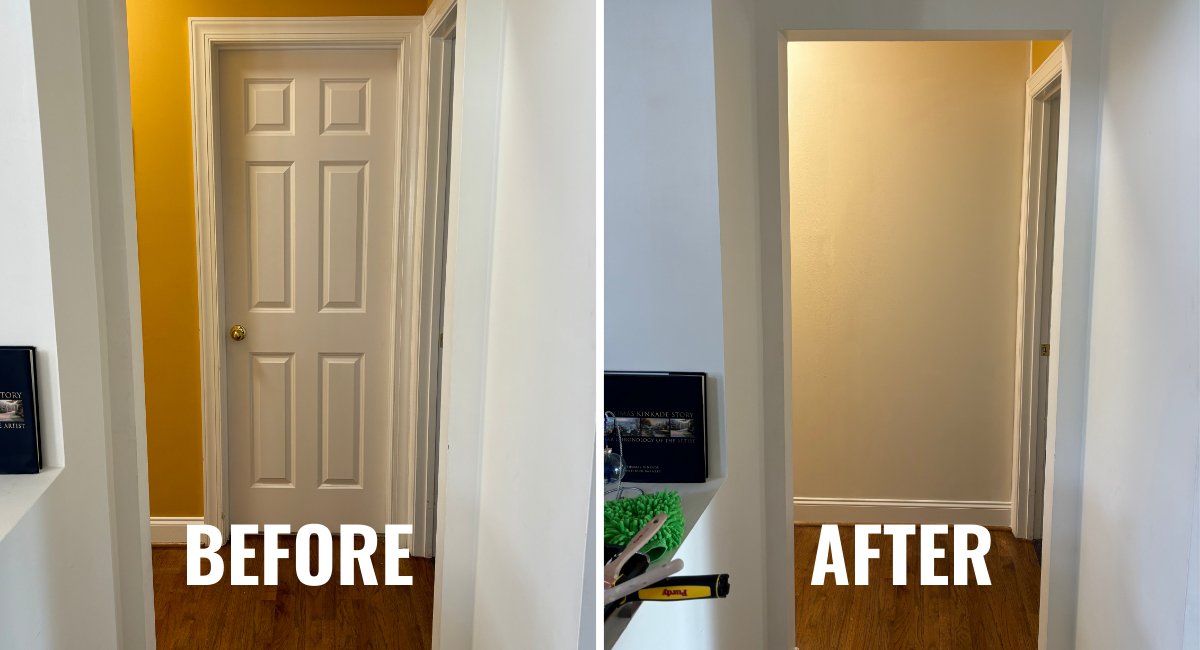 Door Removal Handyman Project | Before & After
